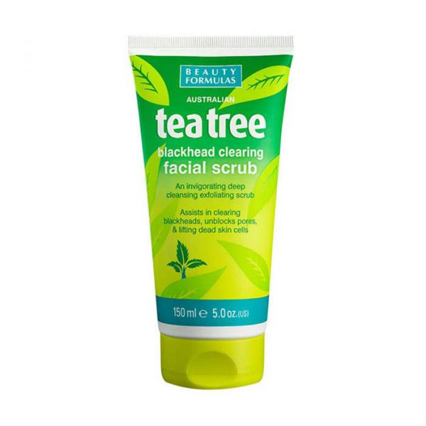 Beauty Formulas Tea Tree Facial Scrub – 150Ml – Extra Nature Organic Shop